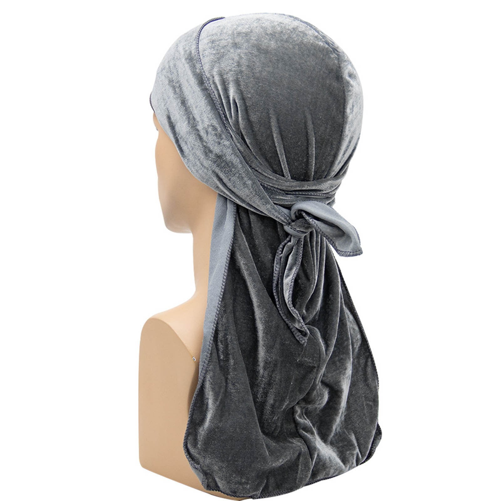 Aueoeo Durag Hat For Men with Long Tail Durag Headwraps for Pirate Cap ...
