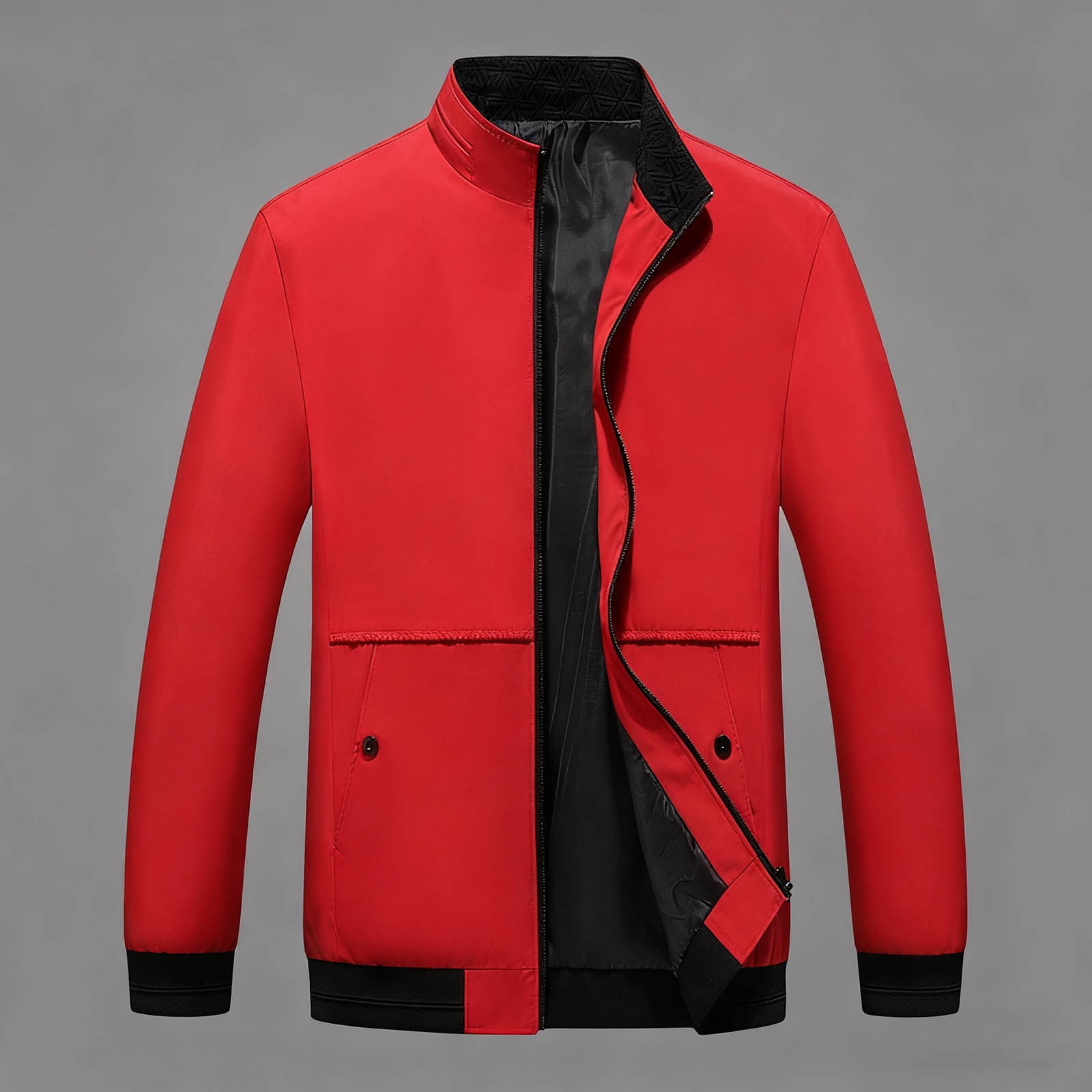 Aueoeo Fashion Jackets For Mens Light Windbreaker Full Zip Casual Work ...