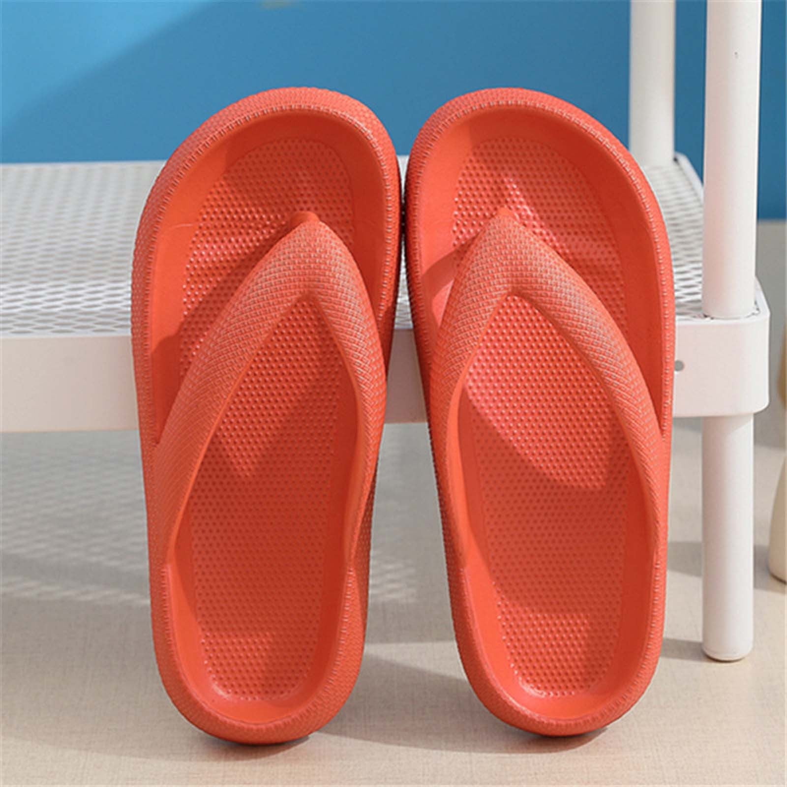 Aueoeo Flops for Women Men Pillow Soft Slides Sandals Cushion Beach ...