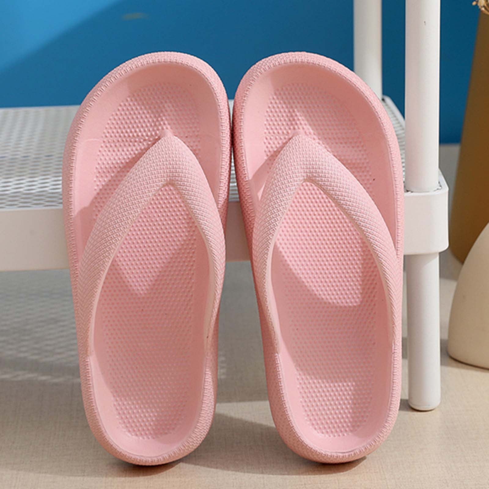 Aueoeo Flops for Women Men Pillow Soft Slides Sandals Cushion Beach ...