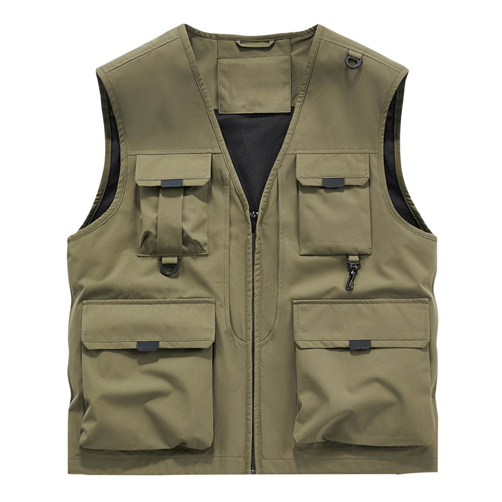 Aueoeo Fly Fishing Vests For Men Casual Travel Waistcoat Outdoor Work ...
