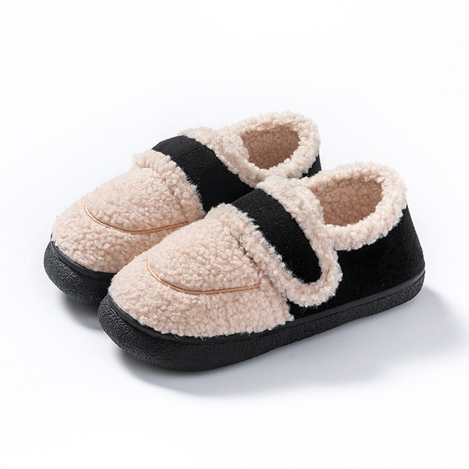 Aueoeo Fuzzy Furs Shoes For Womens Winter Warm Cozy Shoes Comfortable ...
