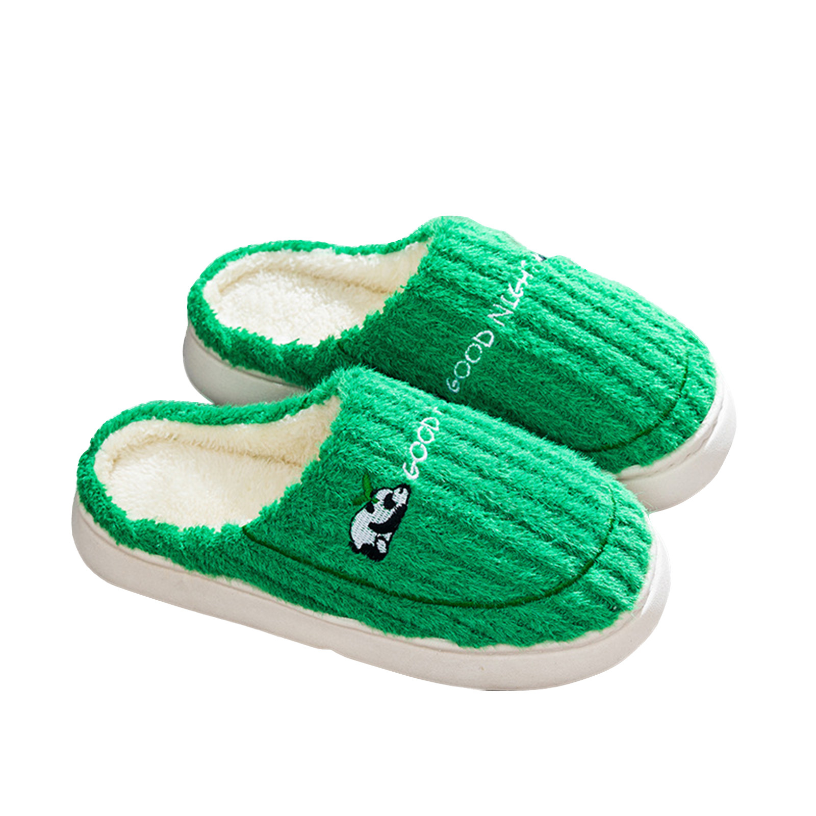 Aueoeo Fuzzy House Slippers for Women, Women's Fuzzy Memory Foam ...