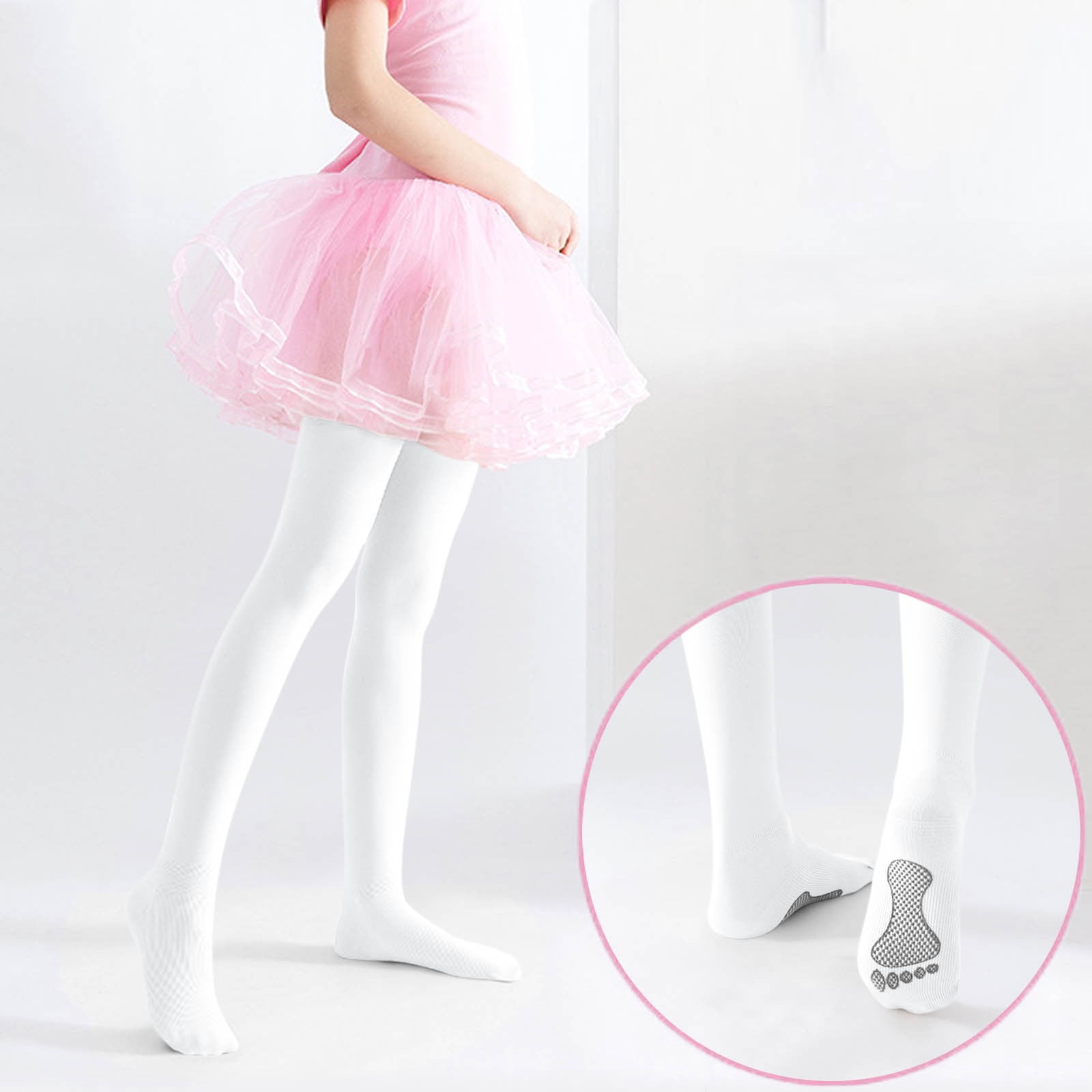 Aueoeo Girls Childs Summer Solid Tights Dance Botton Long Pants Socks ...