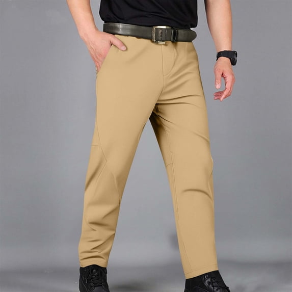 Aueoeo Golf Pants For Men Stretch Classic Fitted Straight Leg ...