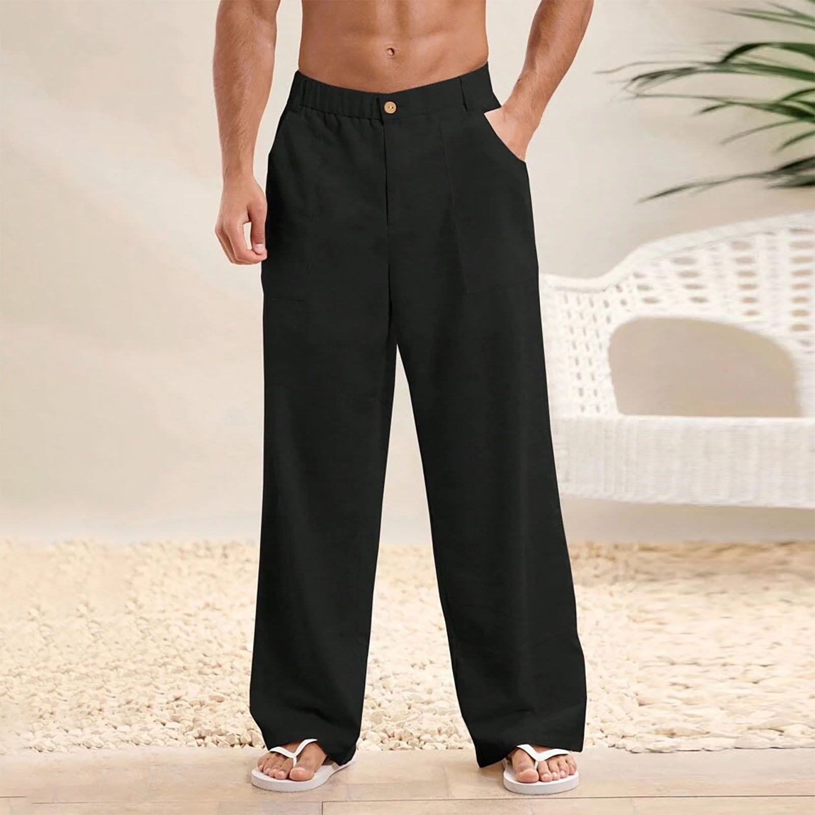 Aueoeo Golf Pants Men, Mens Cargo Pants Men's Casual Thin Solid Color ...