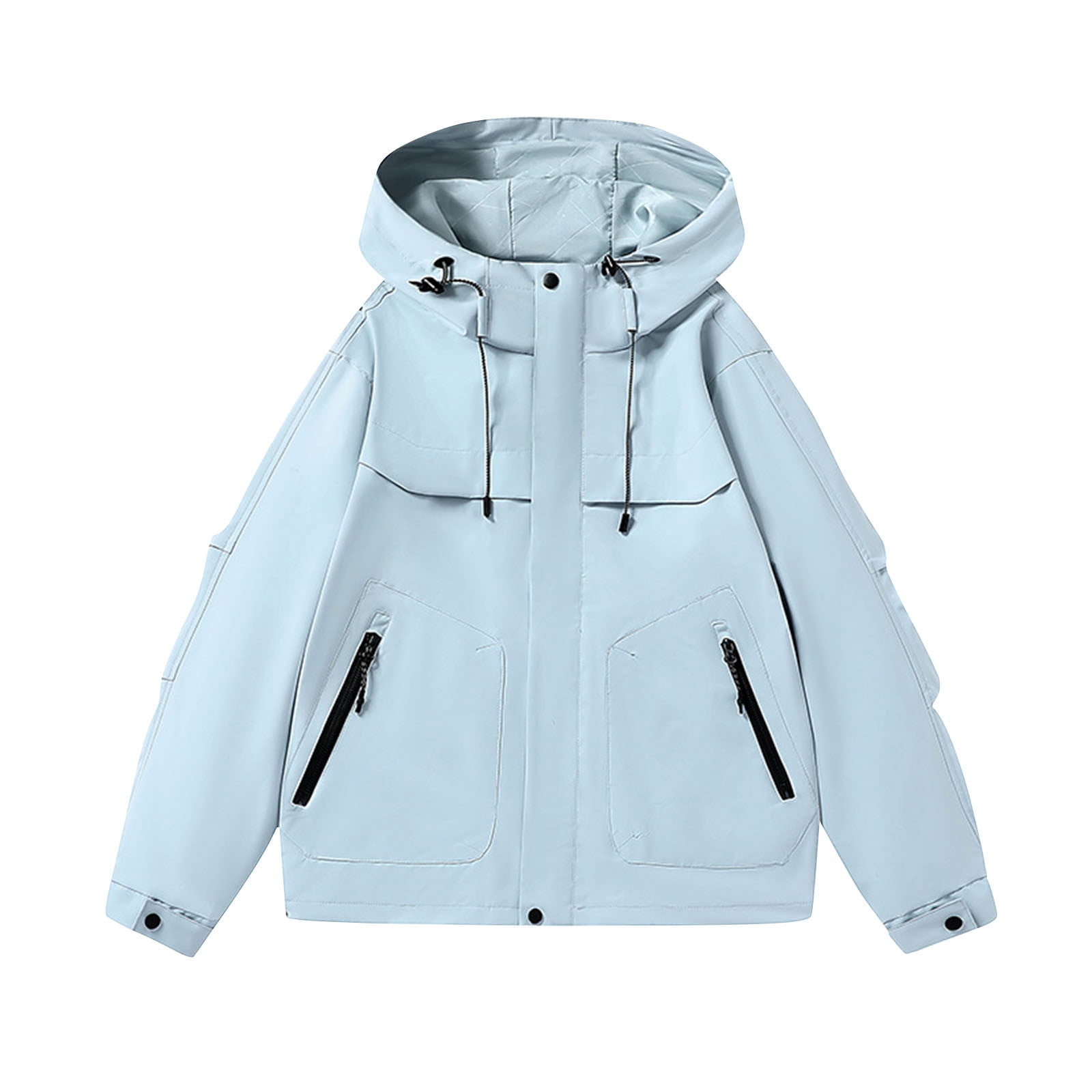 Aueoeo Men Fashion Jackets Waterproof Softshell Baggy Jacket ...