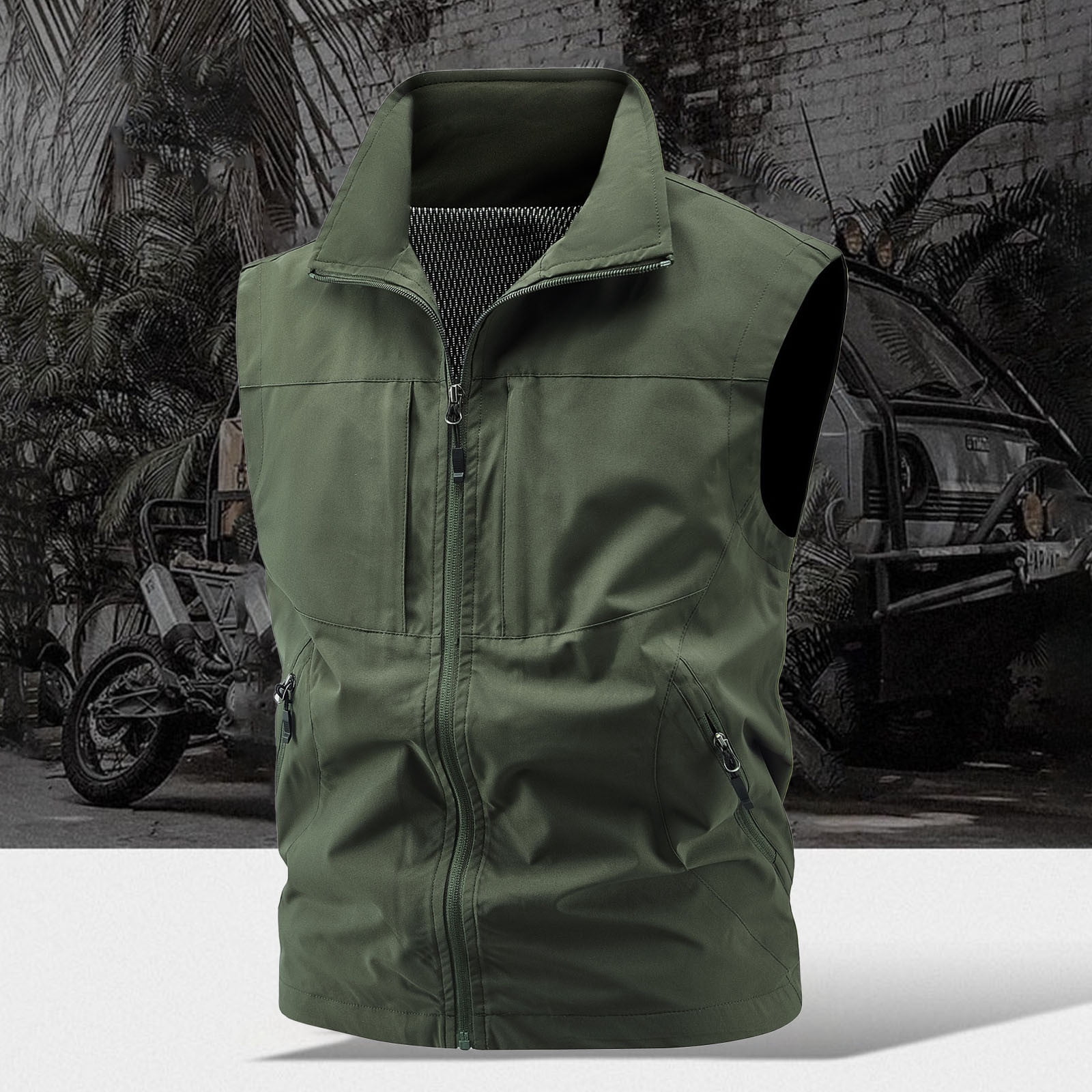 Aueoeo Men's Casual Vests V Neck Sleeveless Slim Fits Casual ...