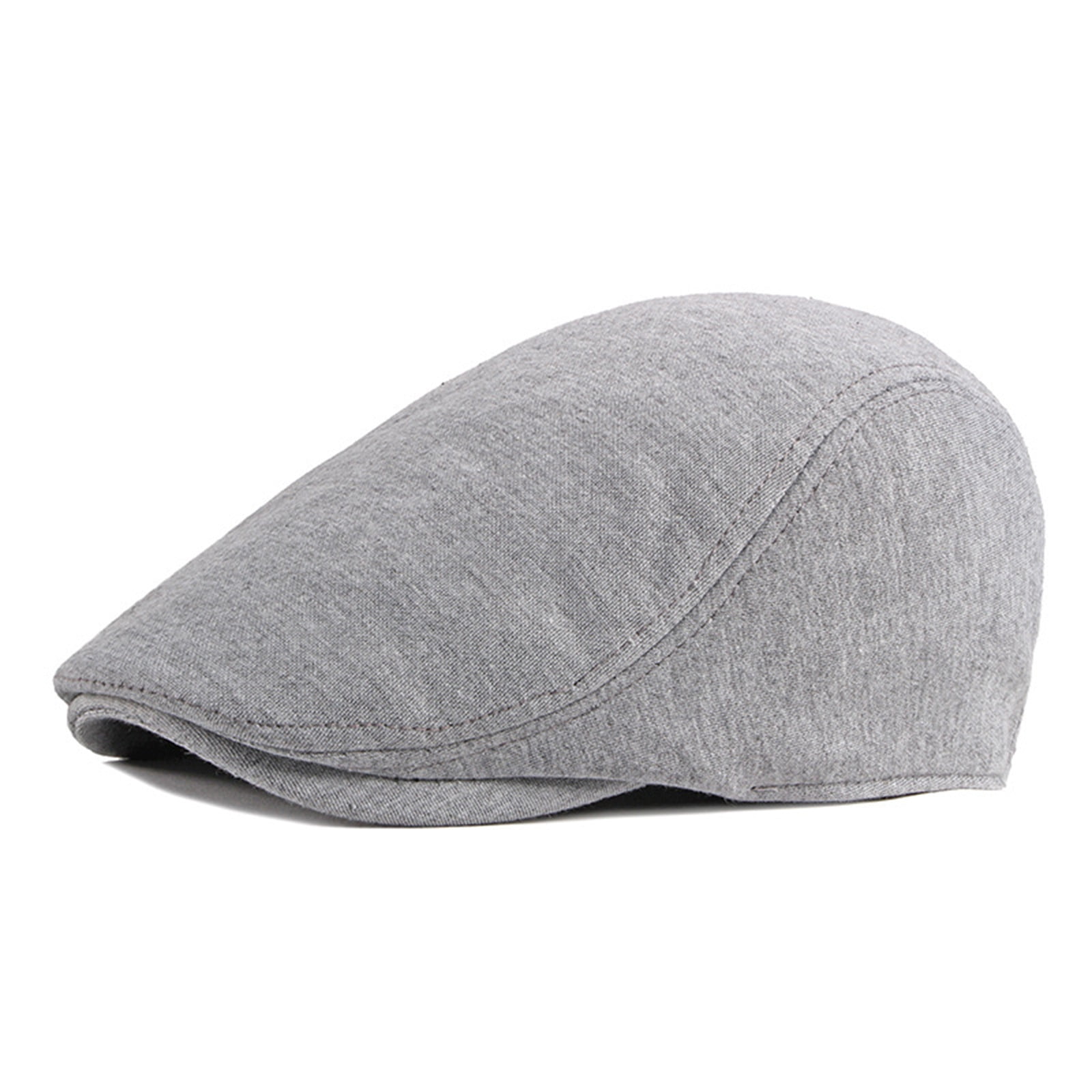 Aueoeo Men's Classic Herringbone Hat Flat Cap Ivy Cabbie Driving Hat ...