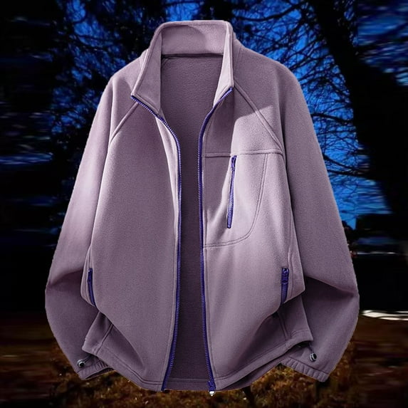 Aueoeo Men's Fashion Coats Comfortable Lightweight Jacket Fleece Lined ...