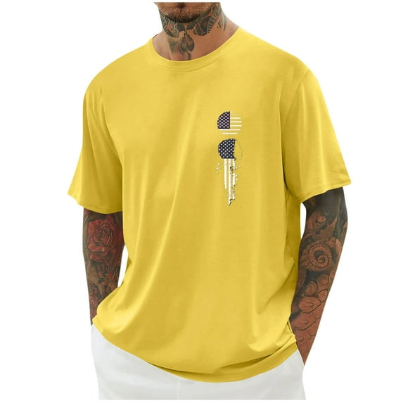 Aueoeo Men's Graphic Tees Shirt Short Sleeve Regular Fitted T Shirts ...
