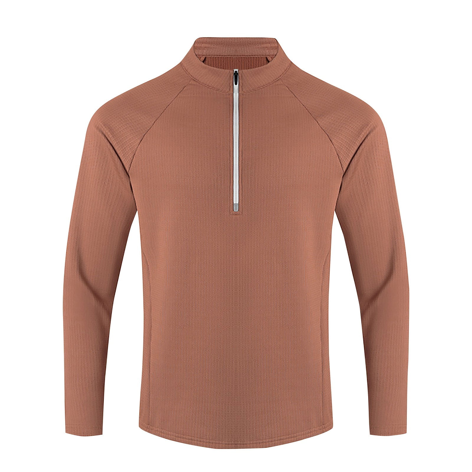 Aueoeo Men's Knitted Thin Sweater 1/4 Zipper Crew Neck Pullover Casual ...