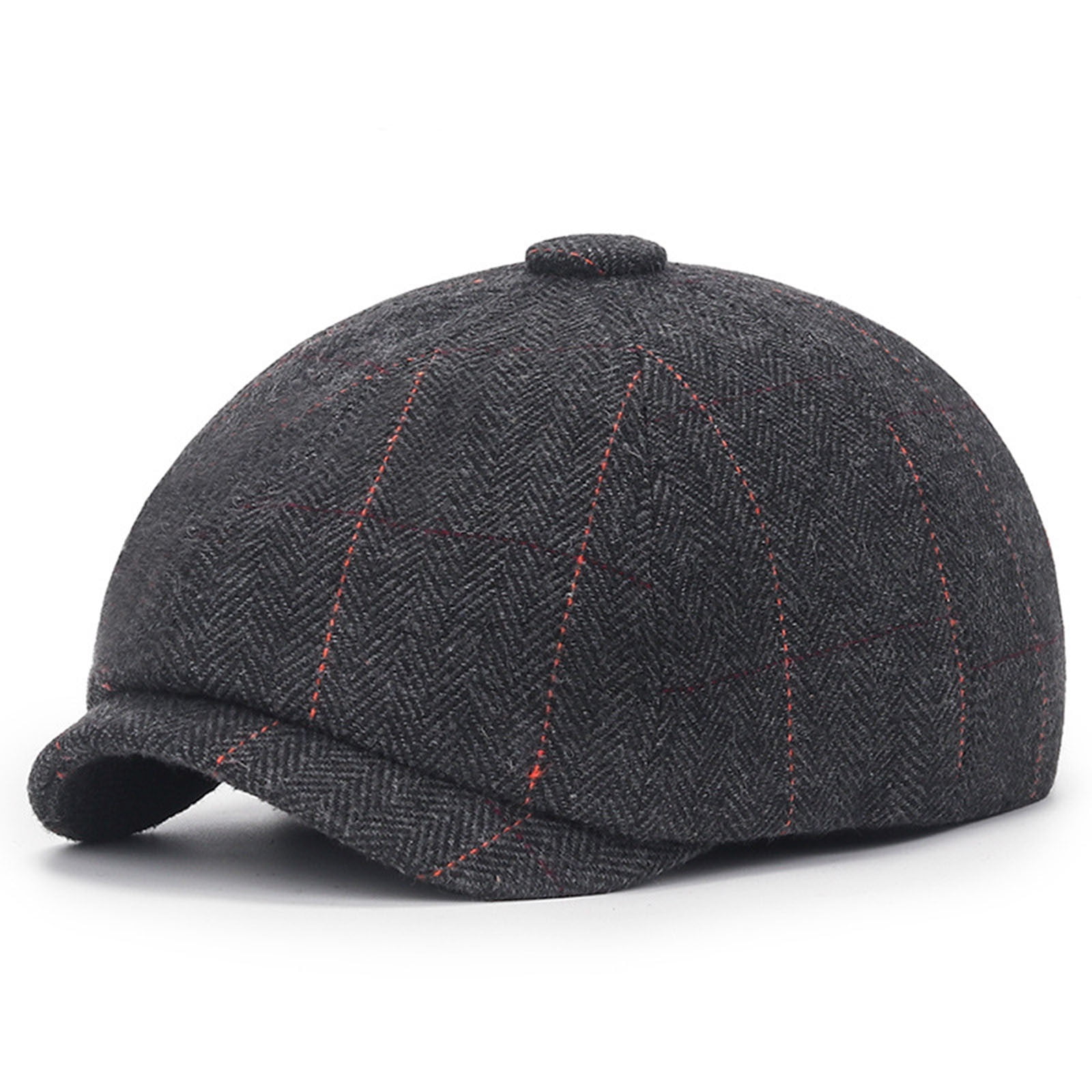 Aueoeo Men's Wool Octagon Cap Fashion Dome Ancients Outdoor Casual ...