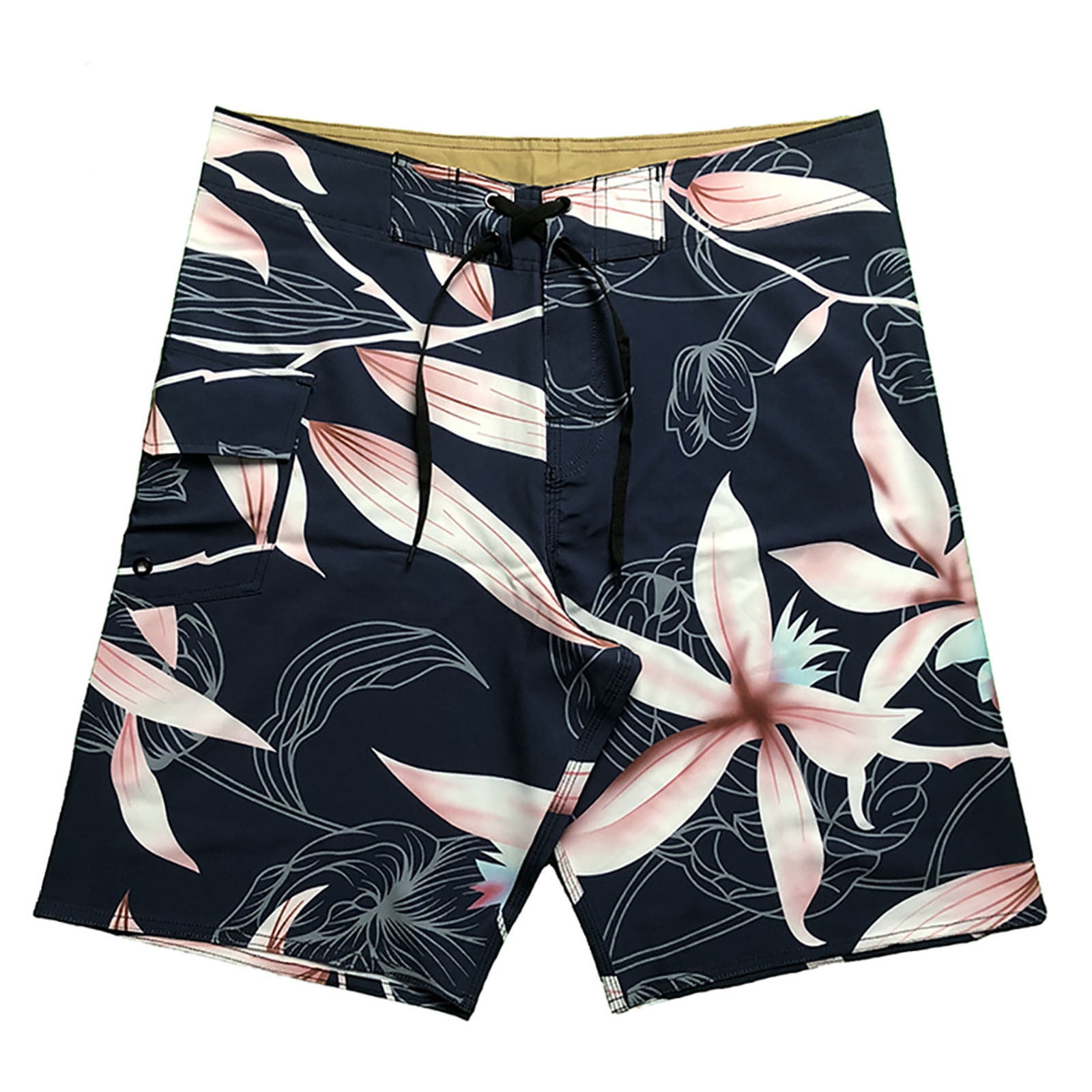 Aueoeo Mens Beach Shorts, Mens Swim Trunks 7" Quick Dry Mens ...