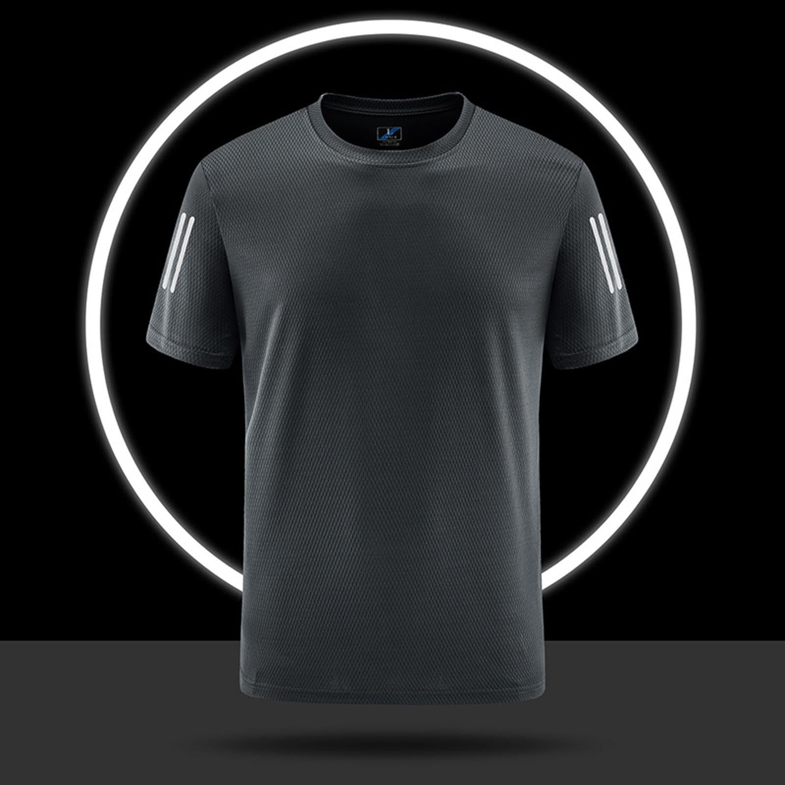 Aueoeo Mens Gym Workout Tshirt Loose Fitted Muscle Shirts Outdoors ...