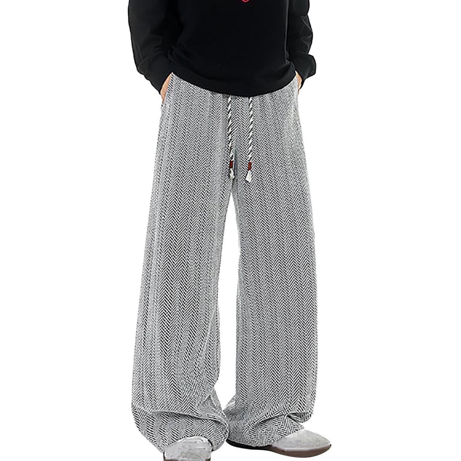 Aueoeo Mens Pants Dress Pants For Men Fashion Solid Color Pocket Casual ...