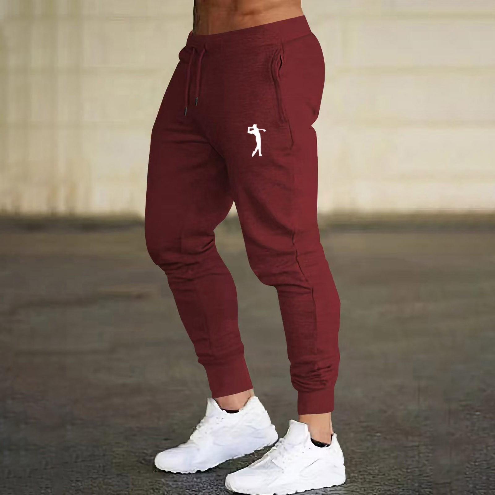 Aueoeo Mens Pants Mens Dress Pants Men's Ankle Binding Sweatpants ...