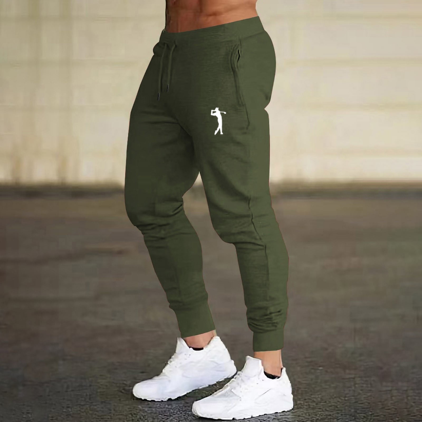 Aueoeo Mens Pants Mens Dress Pants Men's Ankle Binding Sweatpants ...