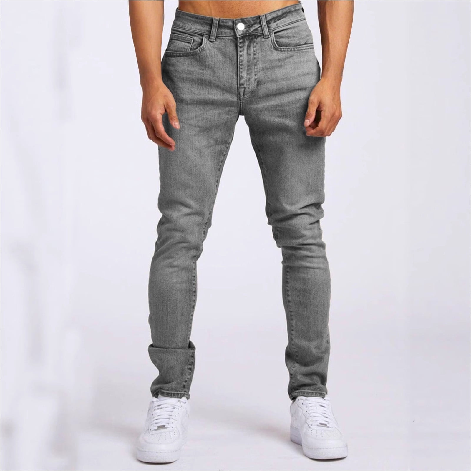 Aueoeo Mens Pants, Mens Sweatpants Men's Solid Color Casual Pocket Outdoor Spring Jeans ...