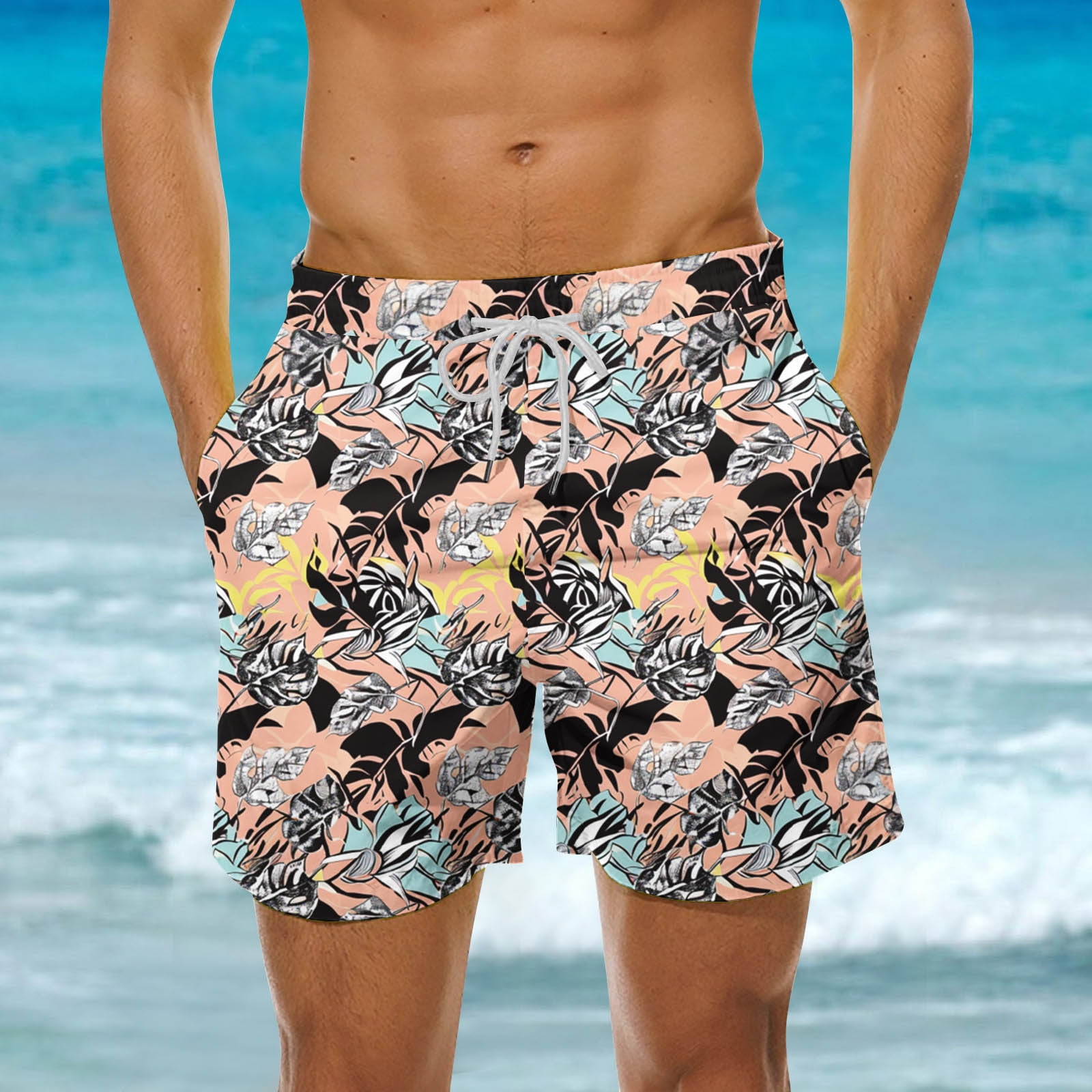 Aueoeo Mens Swim Trunks Quick Dry Swim Shorts with Mesh Lining Funny ...