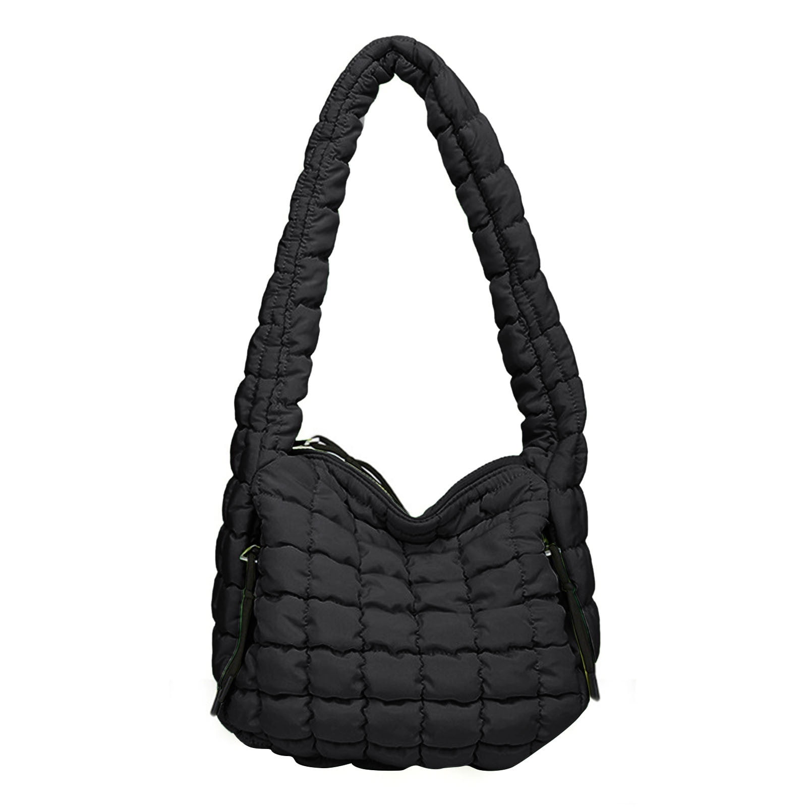 Aueoeo Quilted Tote Bag Large Capacity Quilted Carryall Puffer Shoulder Bag Lightweight Quilted ...