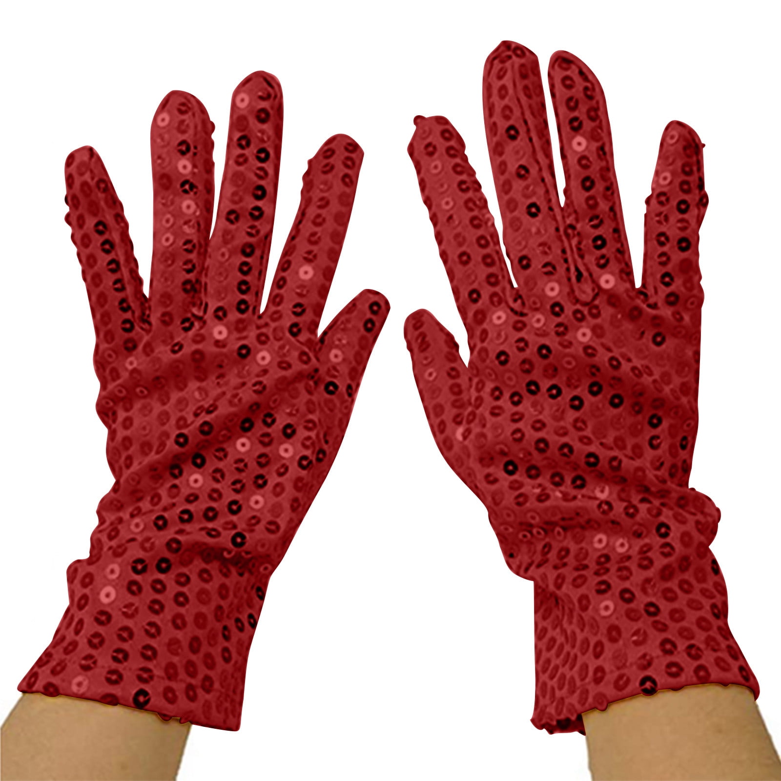 Aueoeo Sequin Gloves Costume Gloves Dance PerFormance Gloves | For ...