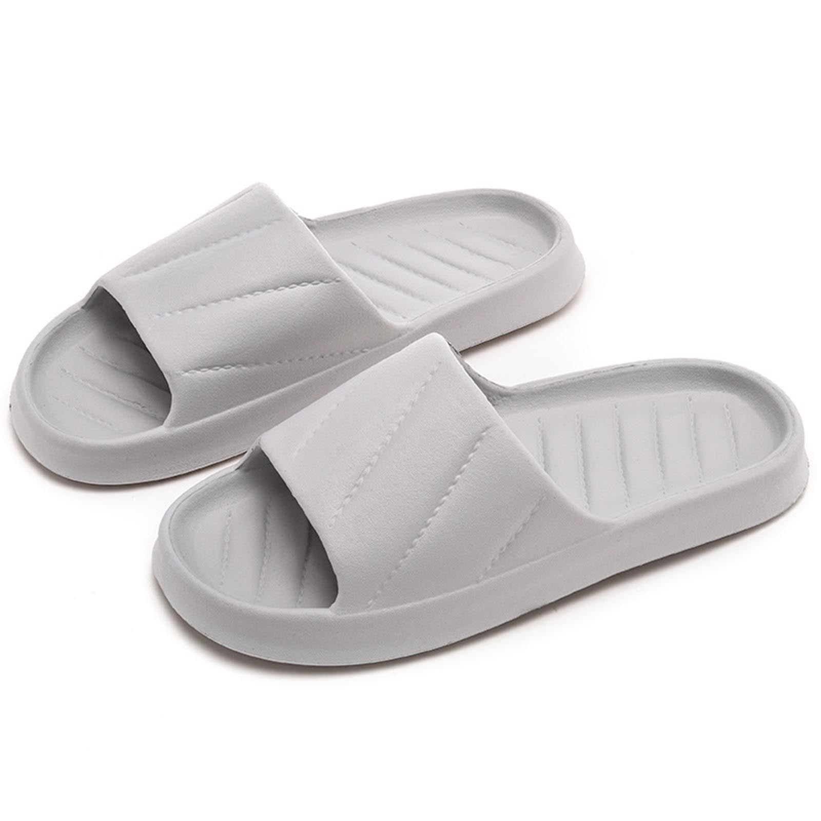 Aueoeo Shower Slippers, Women & Men’s Slides Sandals Pool Slides House ...