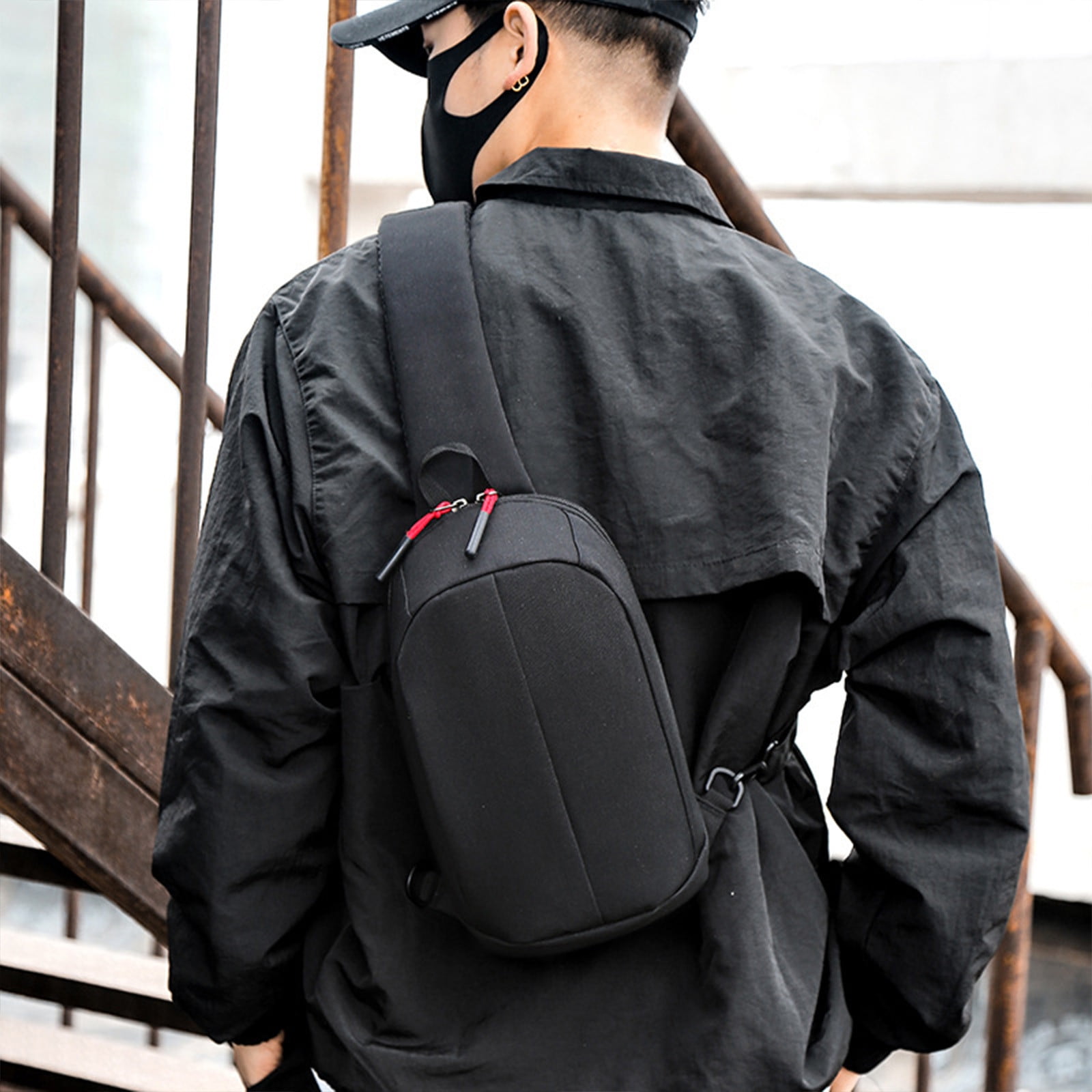 Aueoeo Small Sling Bag Crossbody Bag for Men Women One Strap Shoulder ...