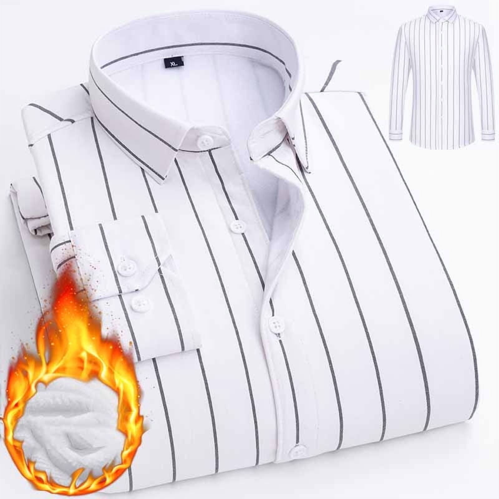 Aueoeo Stripe Shacket For Mens Long Sleeve Laple Collar Overshirts Fall ...