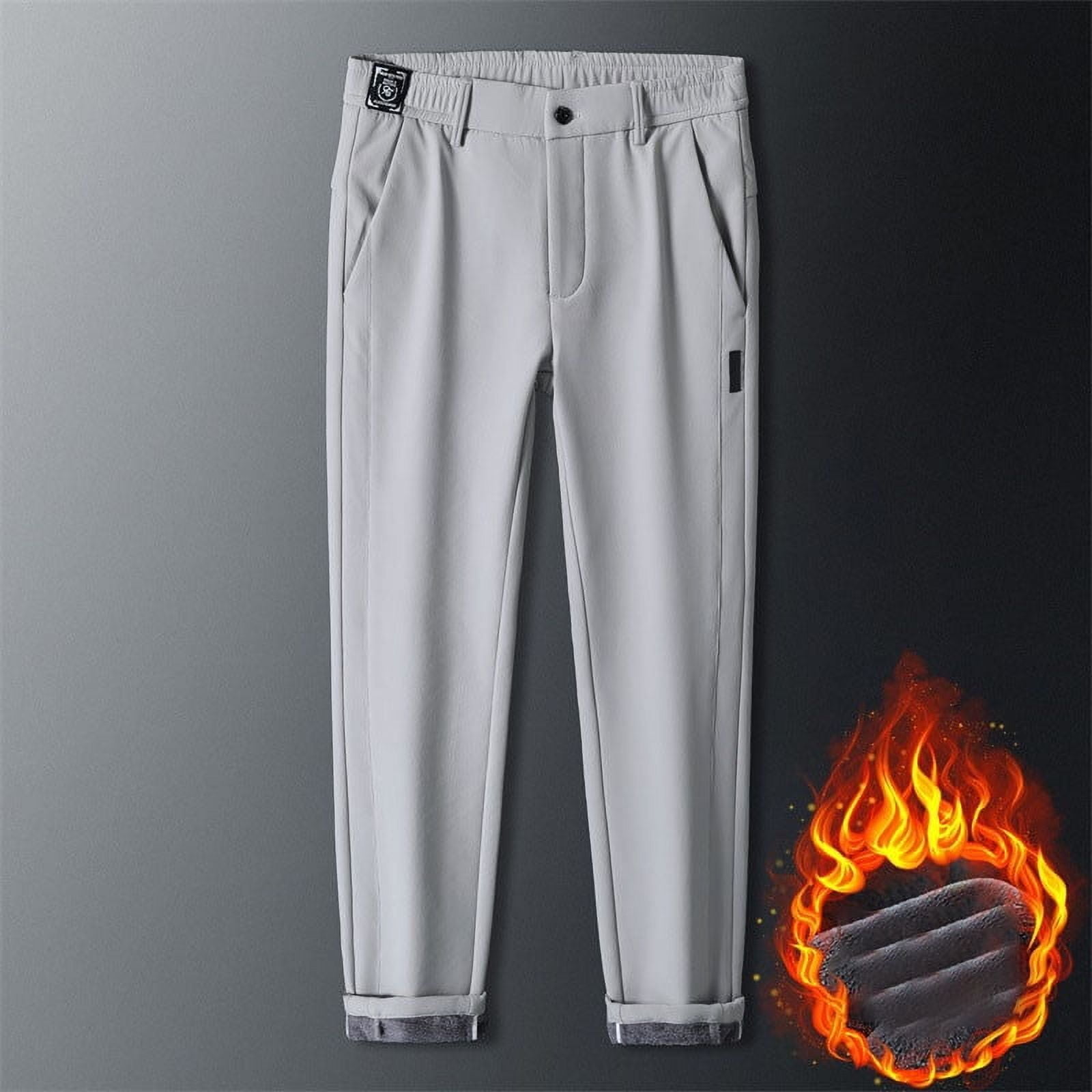 Aueoeo Sweatpants For Men Sherpa Fleece Lined Spring Winter Thermal ...