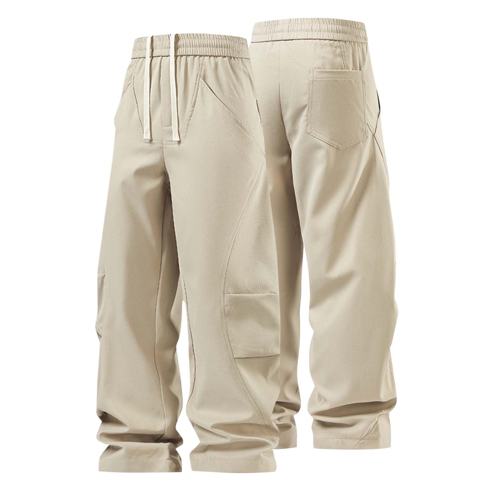 Aueoeo Sweatpants For Men, Tactical Pants For Men's Solid Color Solid ...