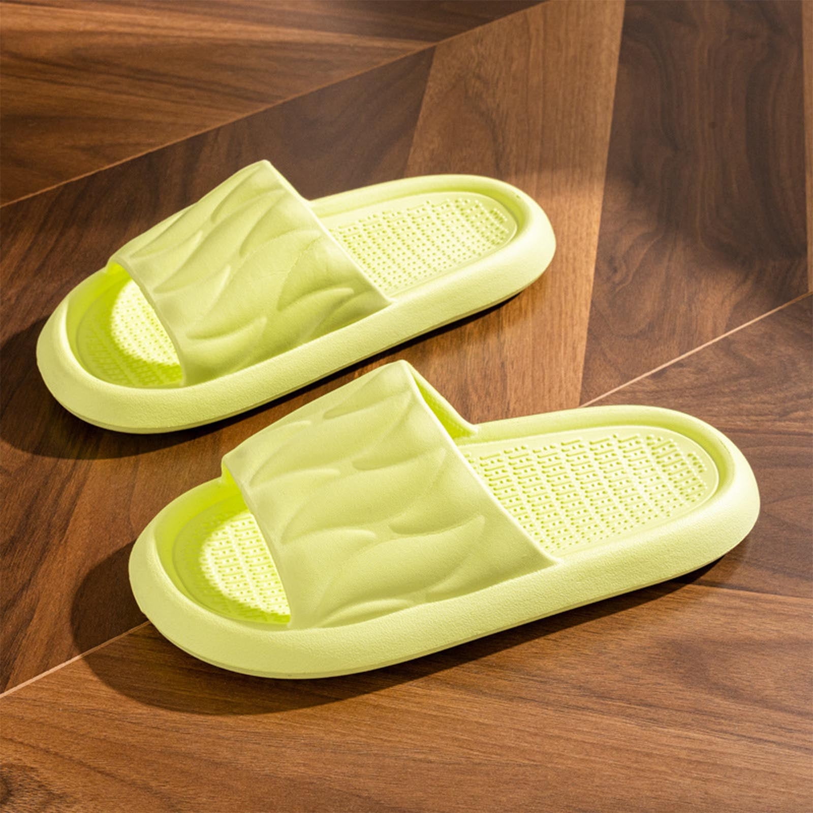 Aueoeo Unisex Massage Slides House Shoes Non-Slip Soft Slide Sandals ...