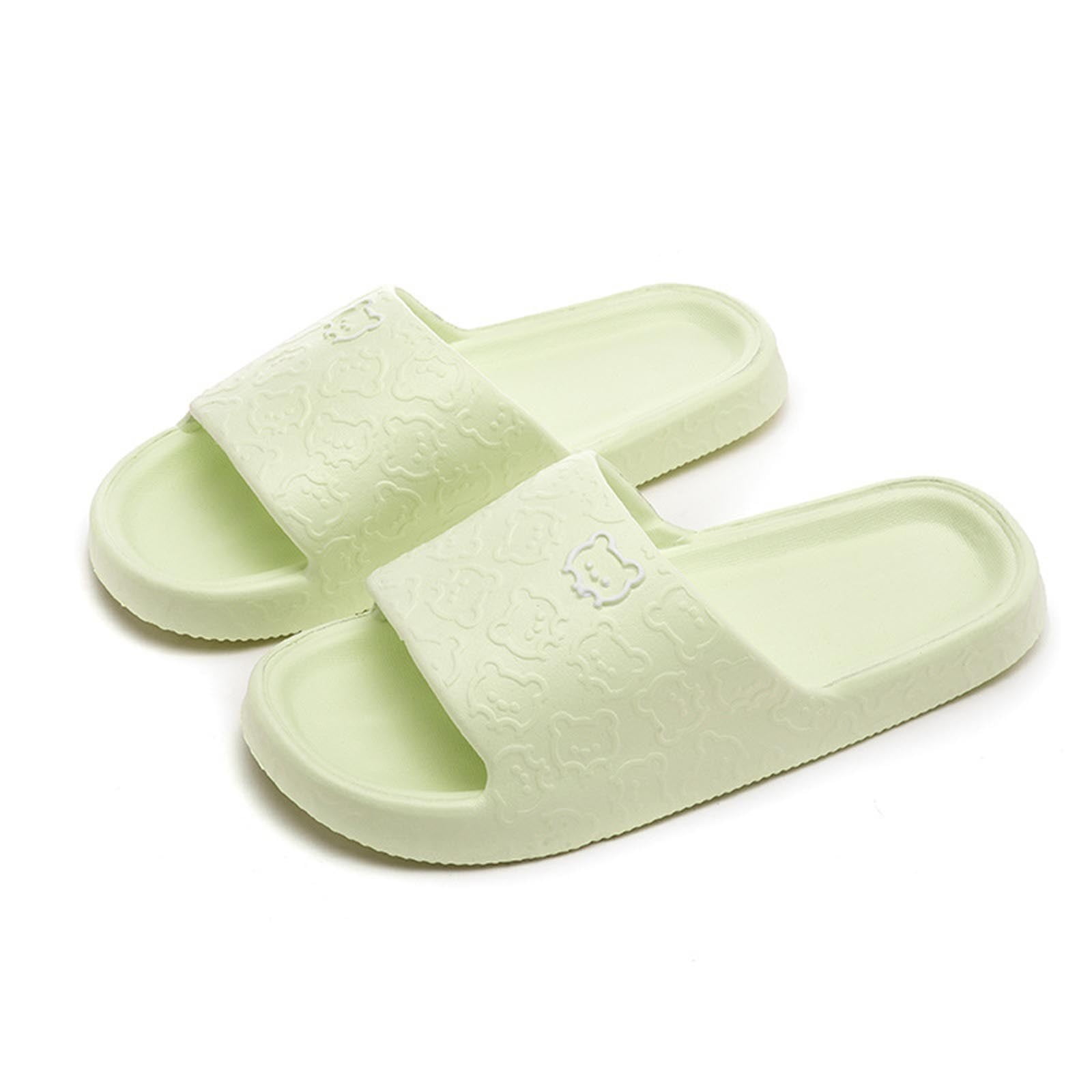 Aueoeo Unisex Massage Slides House Shoes Non-Slip Soft Slide Sandals ...