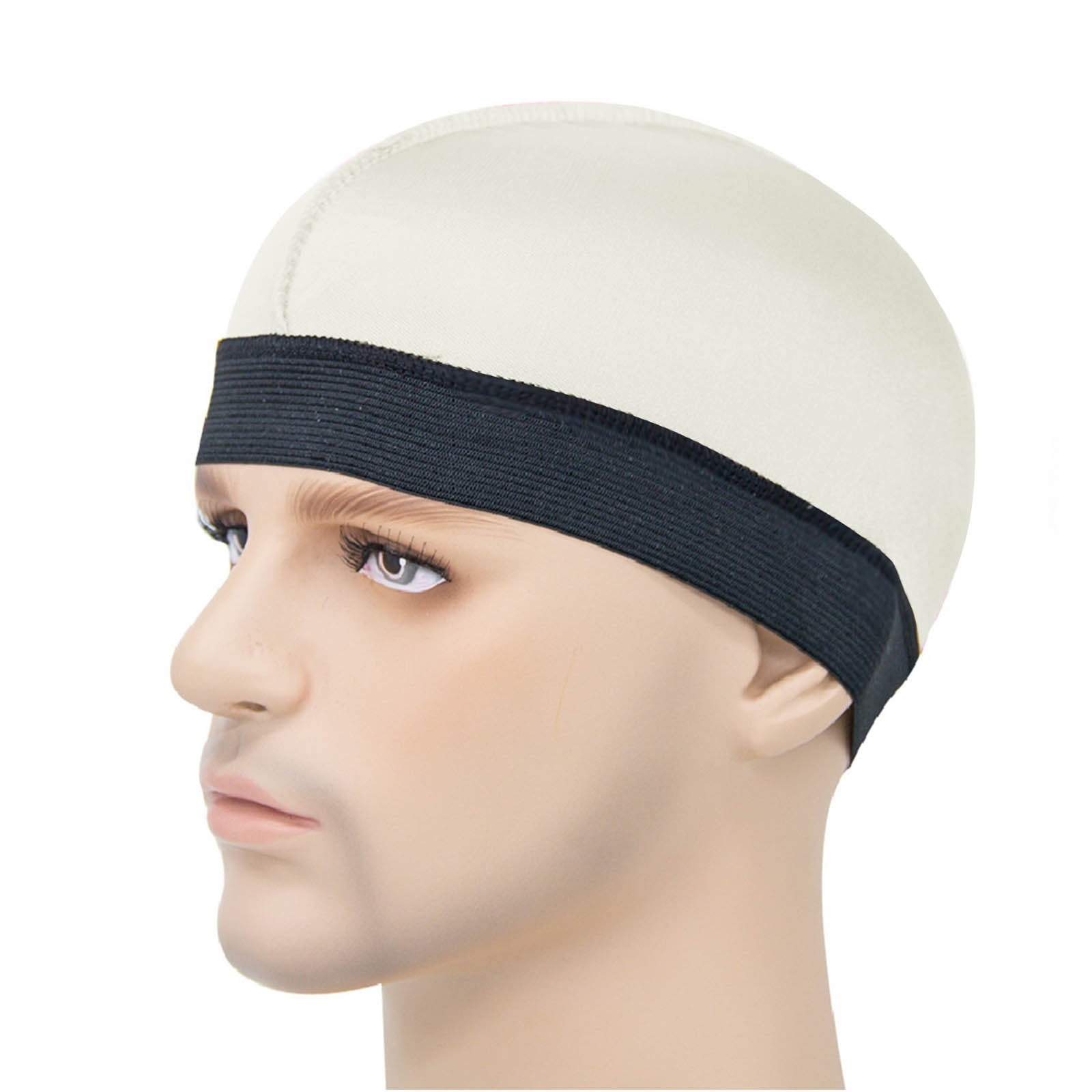 Aueoeo Wave Caps for Men Soft Breathable Shower Cap Elastic Running Cap ...