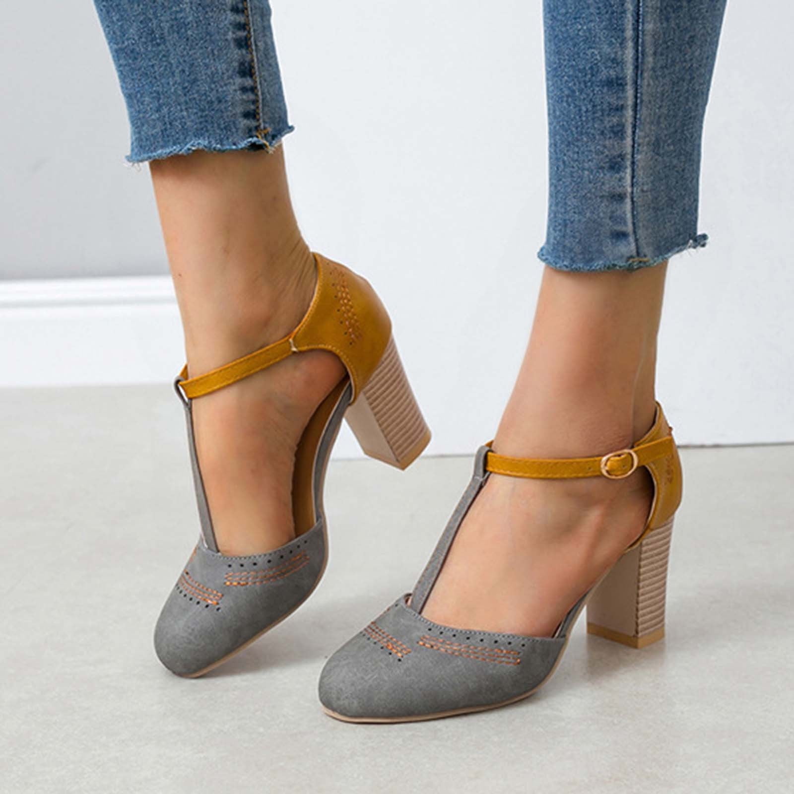 Aueoeo Wide Width Sandals for Women, Women's Summer Platform Sandals ...