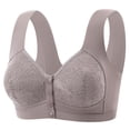 Aueoeo Women Front Closure Bras Wireless No Underwire Convenient ...