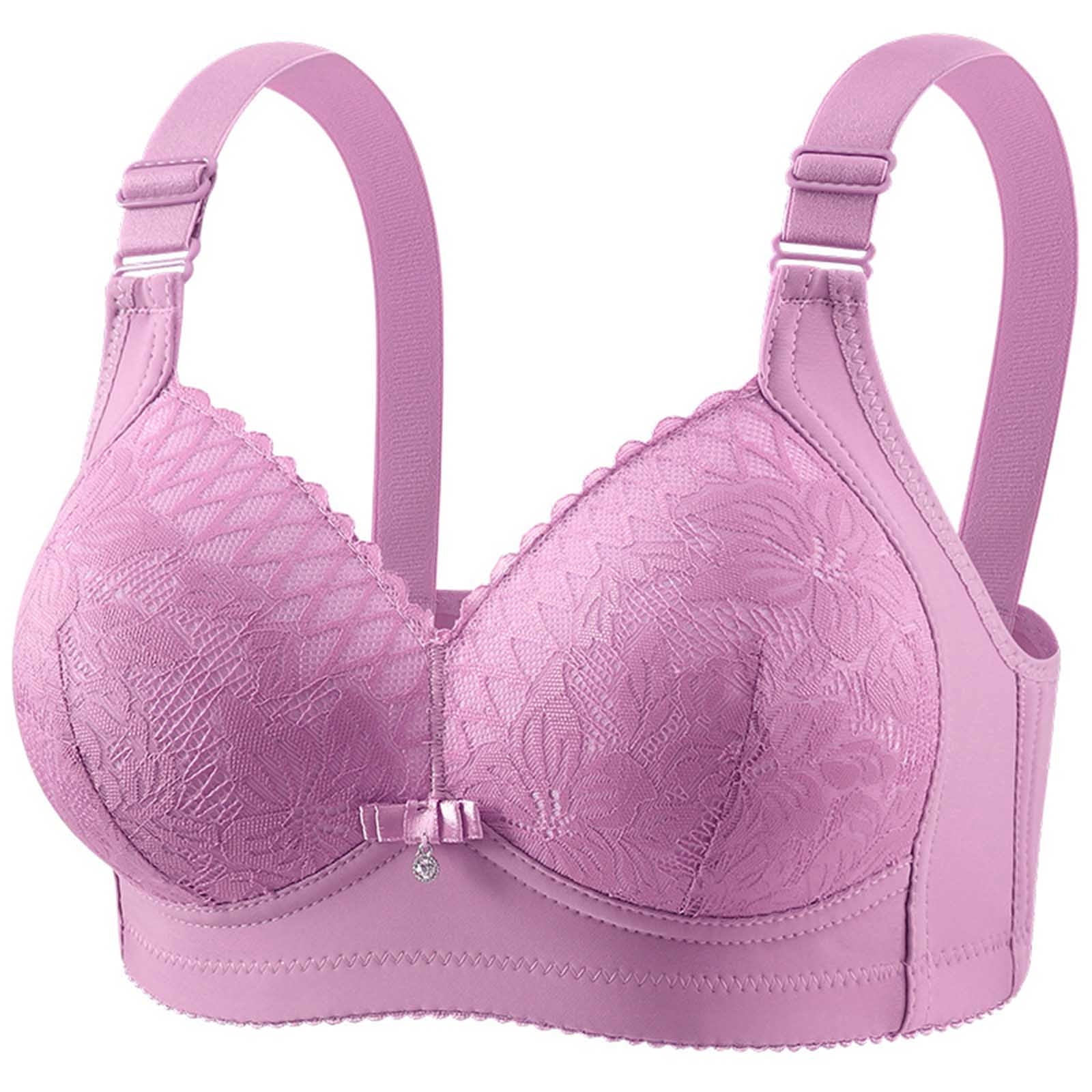 Aueoeo Women Wireless Lightly Padded Bralett Seamless Low Cut V-Neck ...