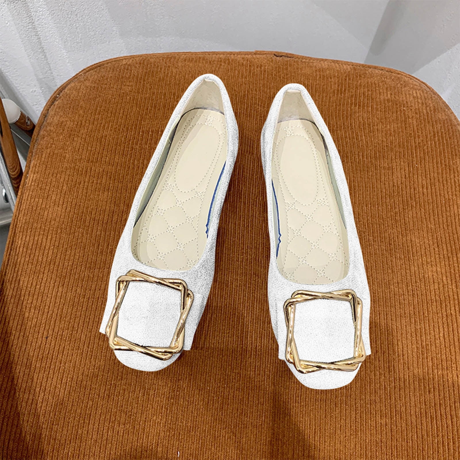 Aueoeo Women's Business Shoes Comfortable Lightweight Faux Leather ...