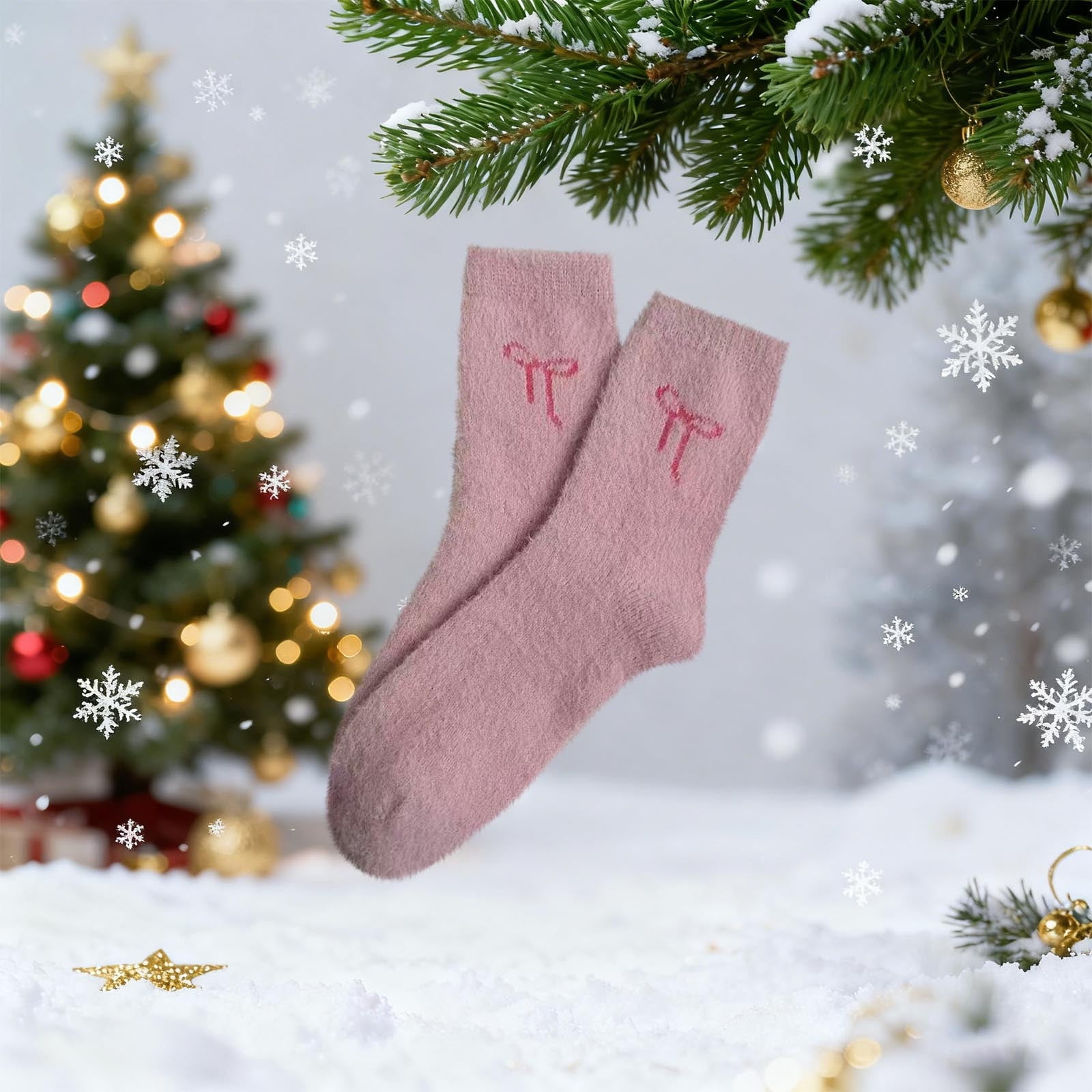 Aueoeo Women's Faux Furs Socks Breathable Comfortable Cozy Home Wear ...
