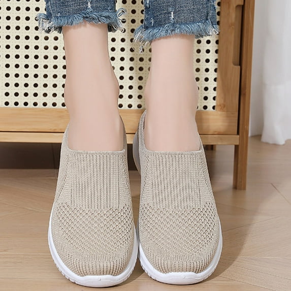 Aueoeo Women's Mesh Breathable Shoes Lightweight Comfortable Loafers ...