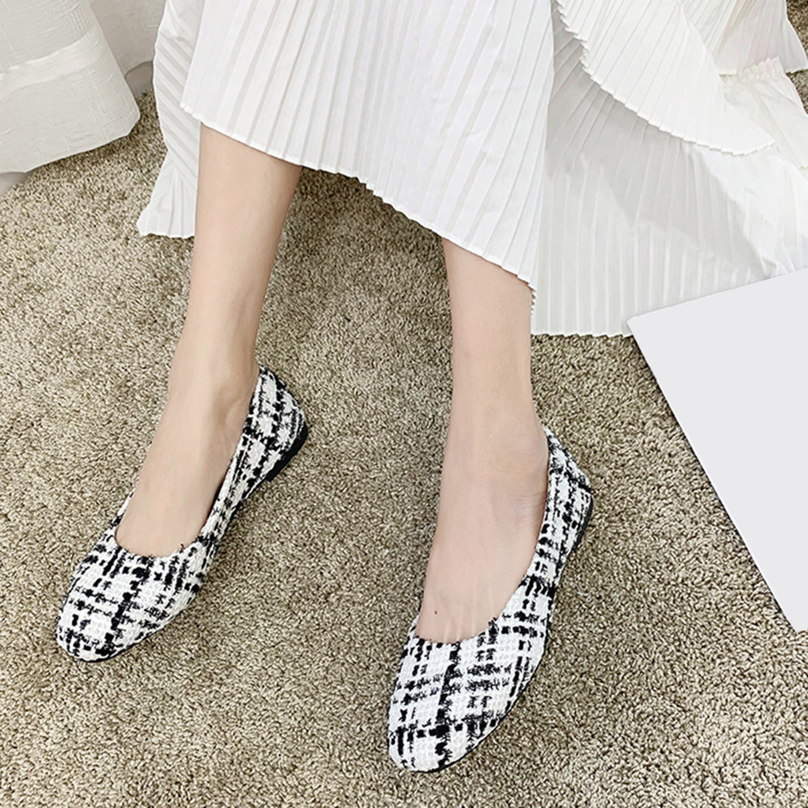 Aueoeo Women's Printed Shoes Casual Ladies Fashion Trendy Driving ...
