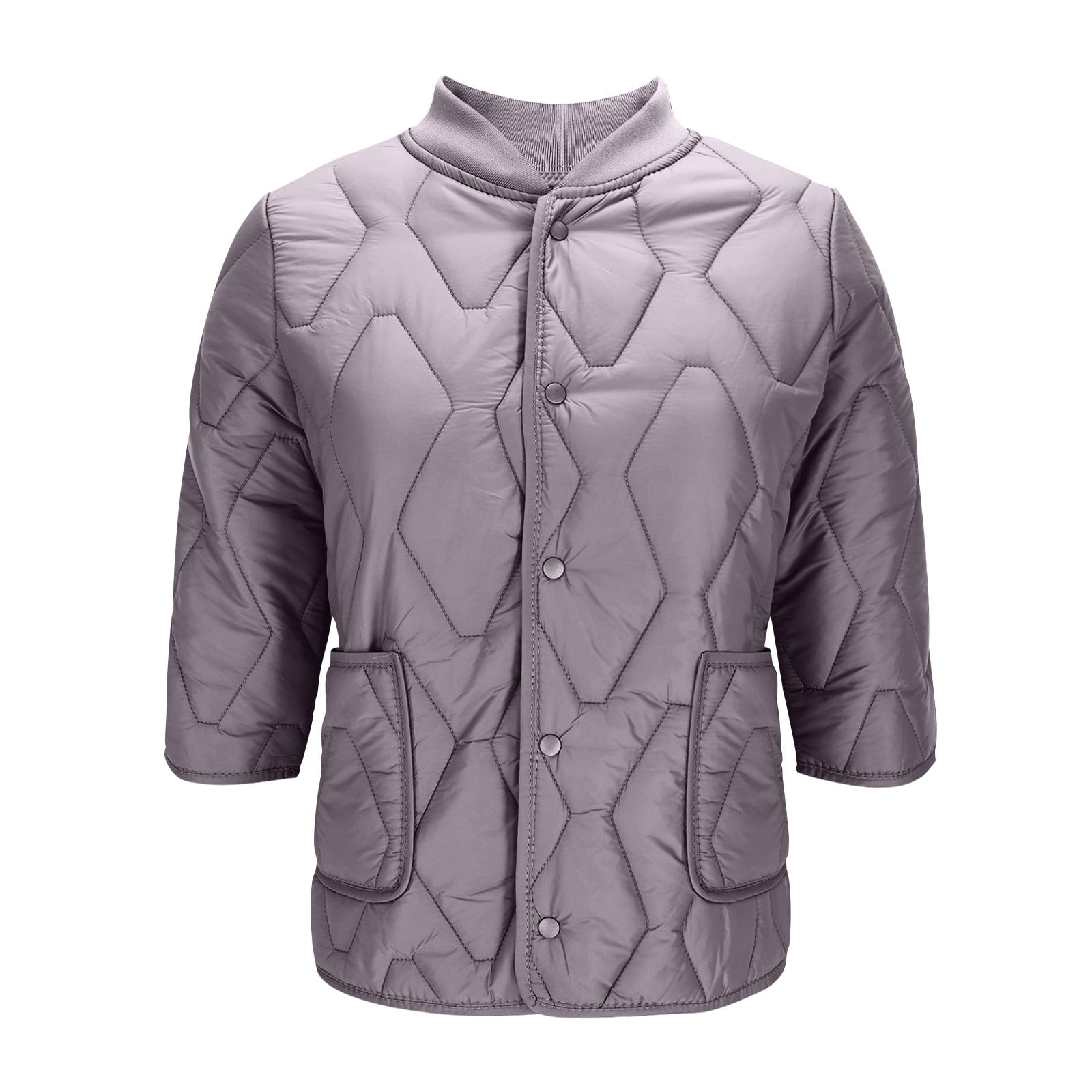 Aueoeo Women's Warm Button Up Jacket Home Coat Clothe Half Sleeve ...
