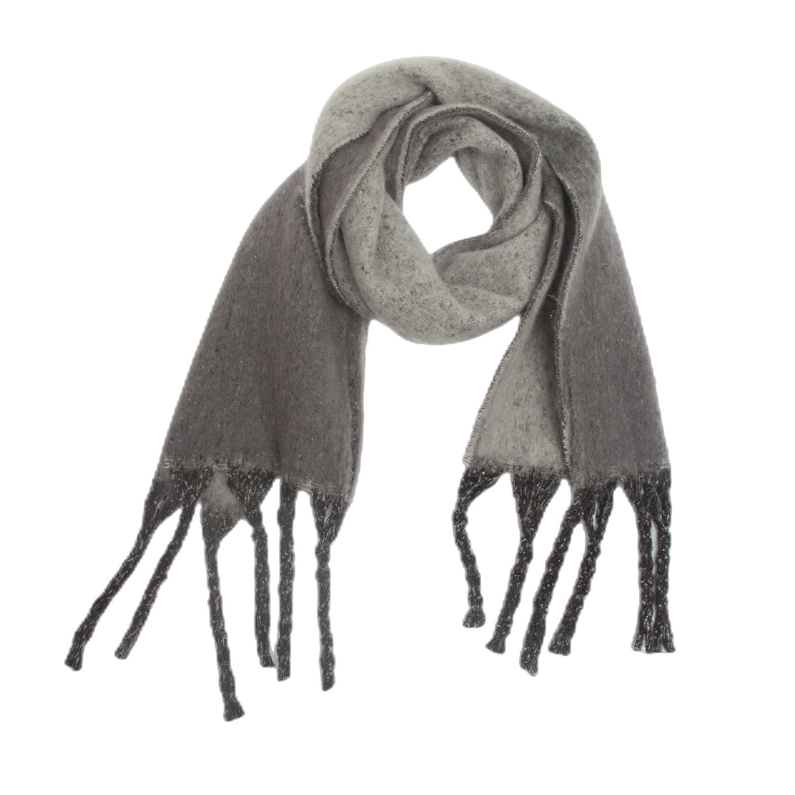 Aueoeo Women's Wool Scarf - Feel Winter Color Block Scarves For Women ...
