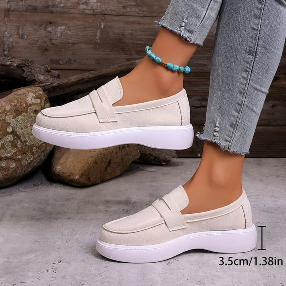 Aueoeo Womens Driving Shoes Fashion Comfortable Loafers Shoes Work ...