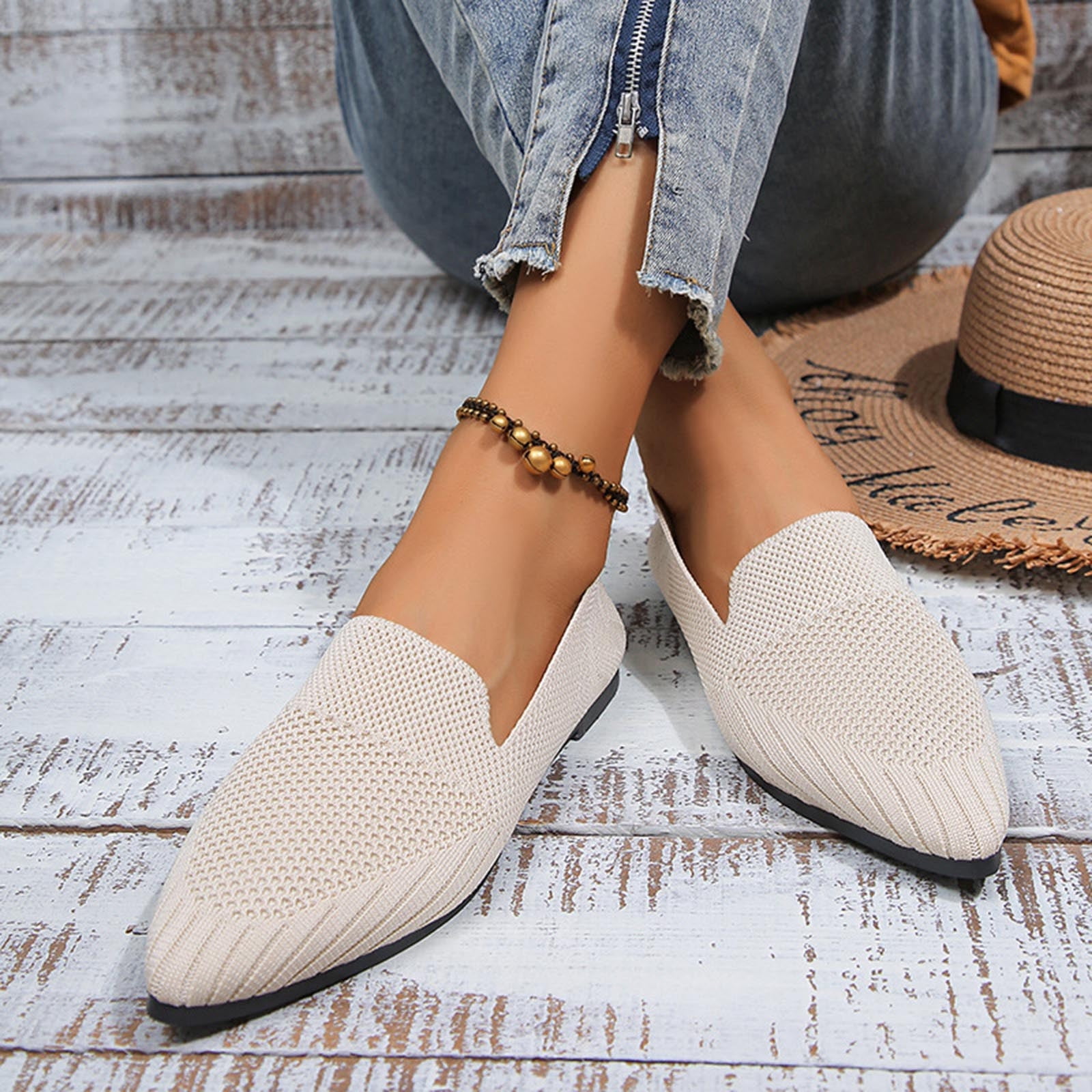 Aueoeo Womens Flats Shoes,Summer Flats For Women 2024 Fashion Women ...