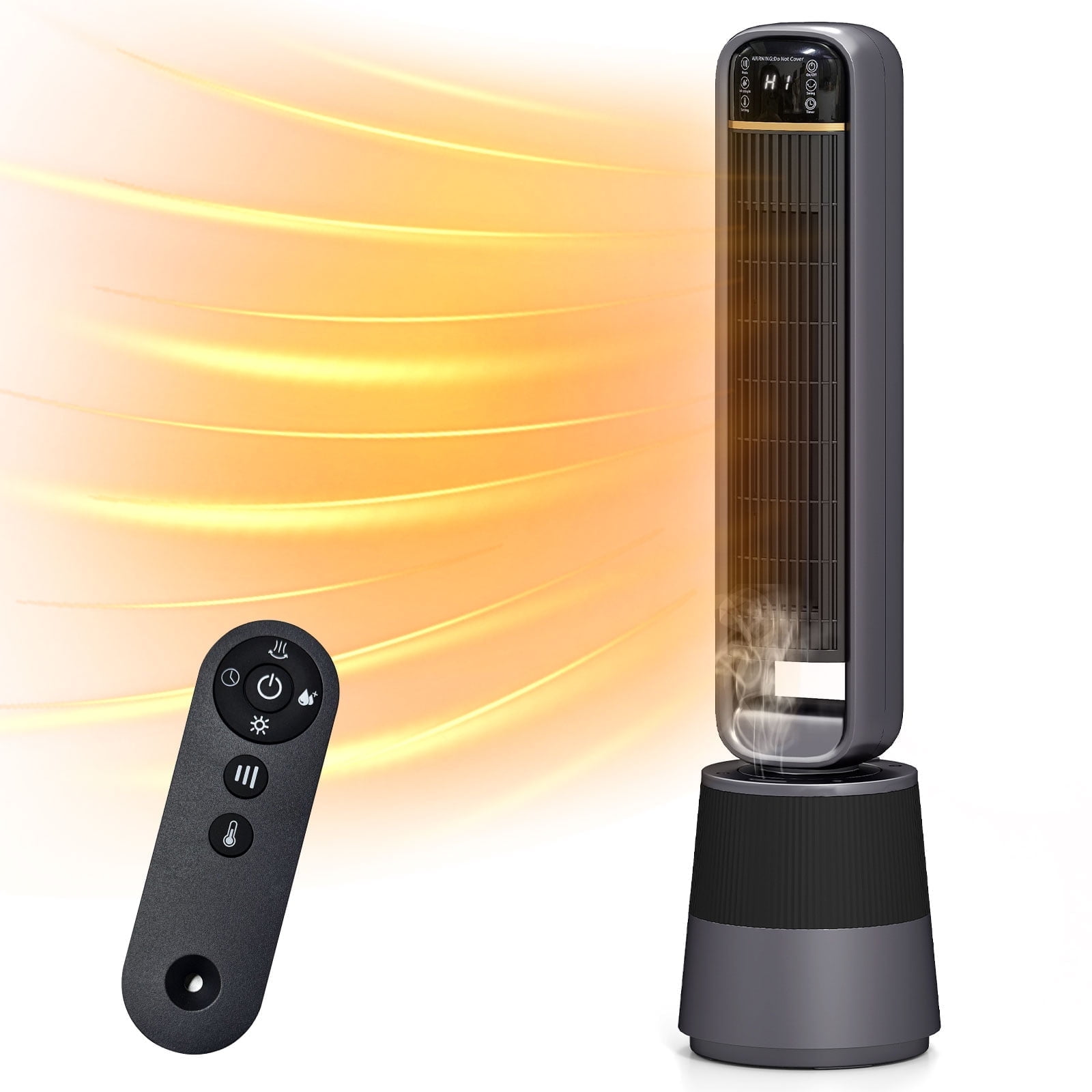 Auertech 2-in-1 Space Heater & Humidifier, 1500W Tower Heater with 1.8L ...
