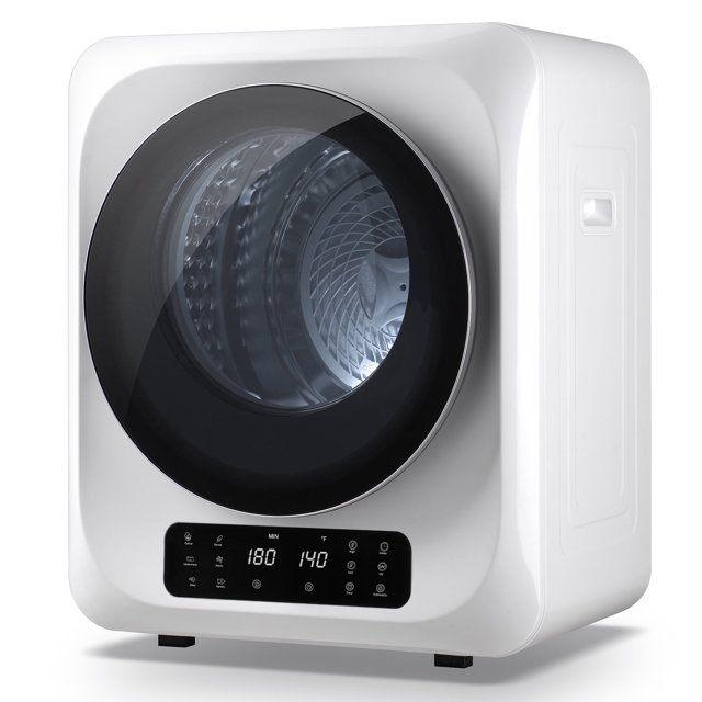 Auertech 850W Compact Dryer, 1.6 Cu.Ft. Stainless Steel Tub LCD Panel ...