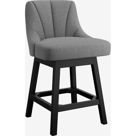 Aufeile 26" Swivel Bar Stools with Backs, 26" Counter Height Bar Stools ...