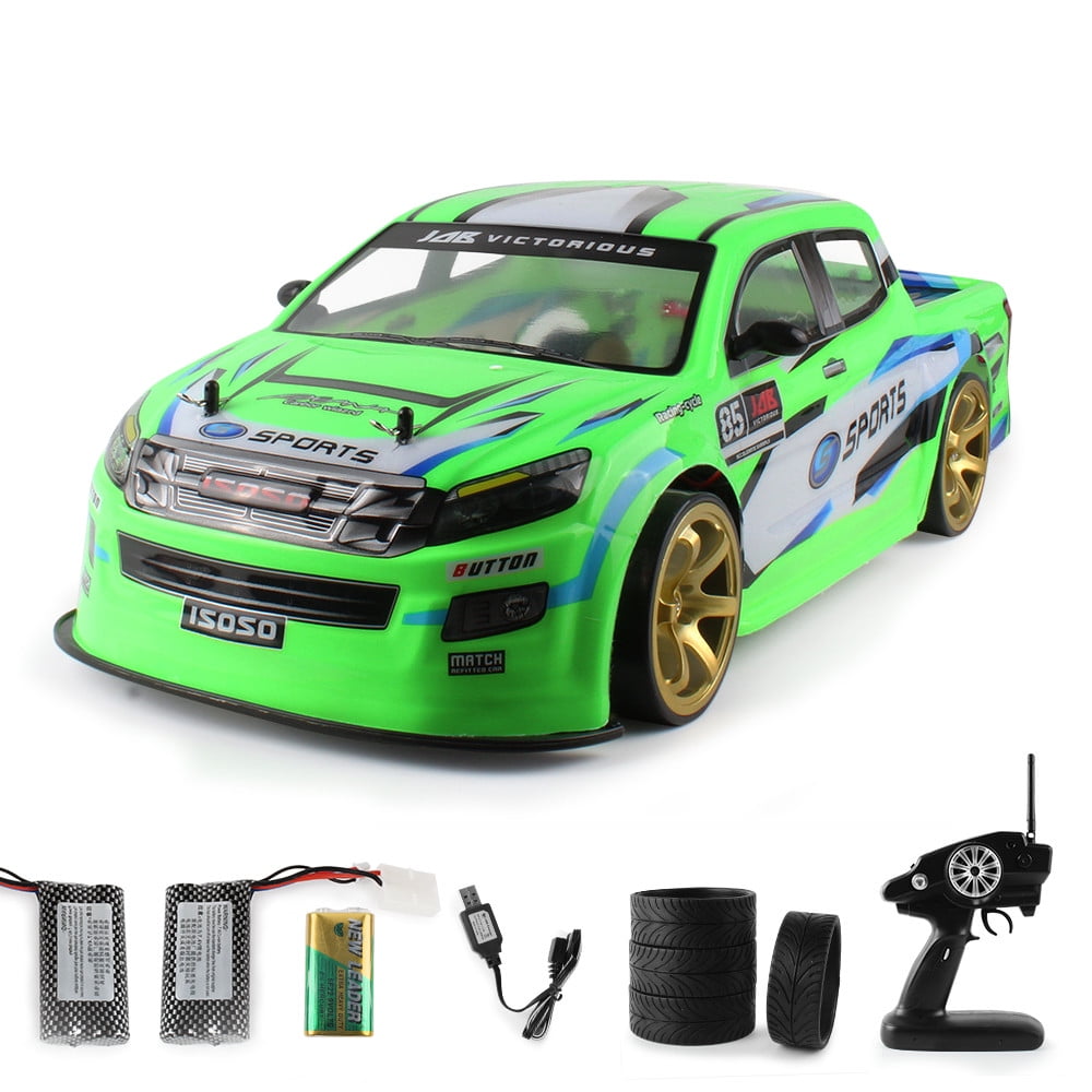 Aufmer 1:10 70km/h 2.4G RC Car 4WD Double Battery High Power LED ...