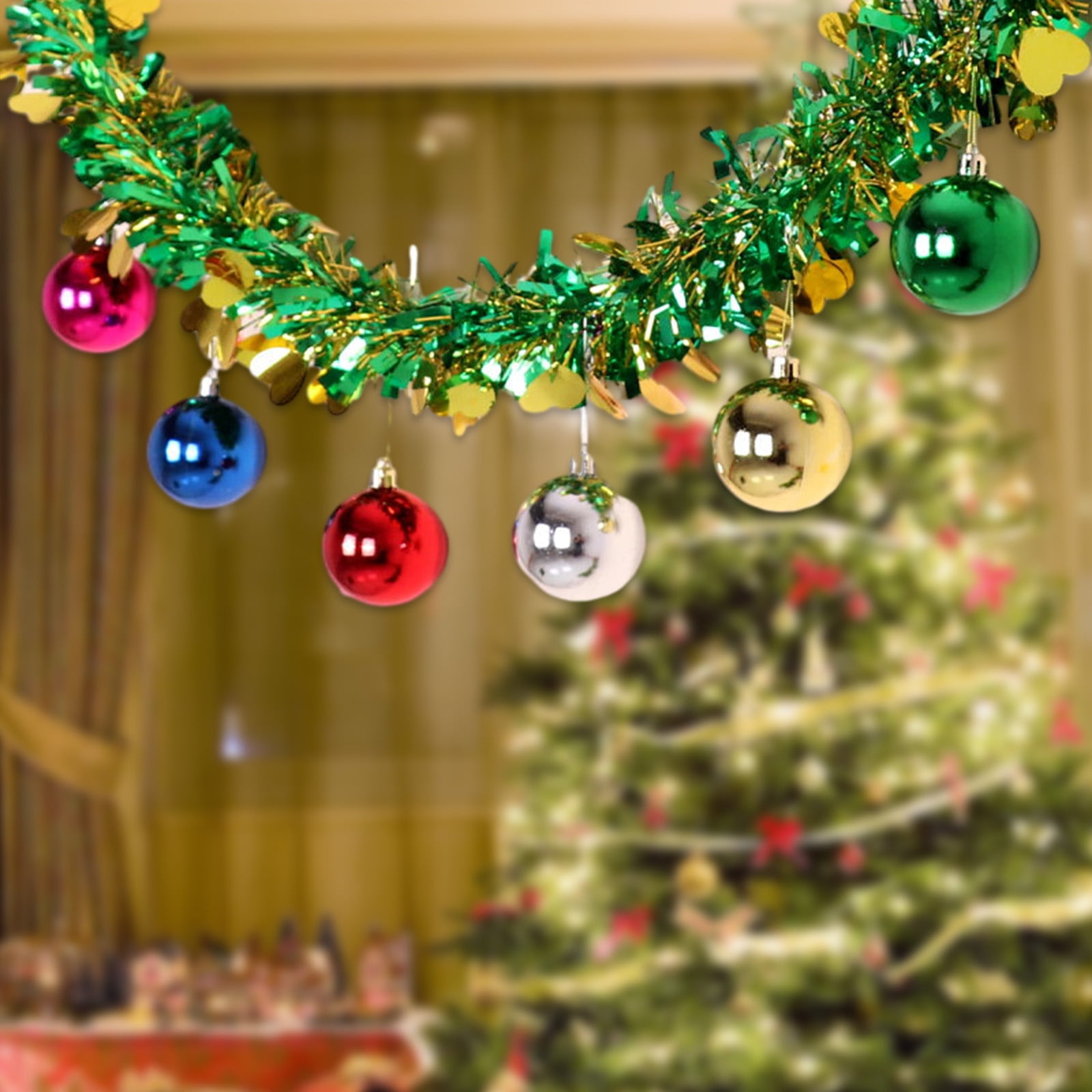 Aufmer 2 Pcs Tinsel Garlands for Valentines Graduation Christmas ...